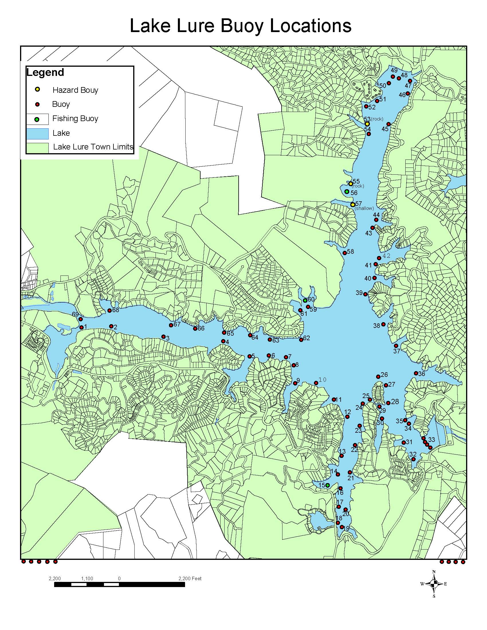 No-Wake Buoy Plan | Lake Lure North Carolina