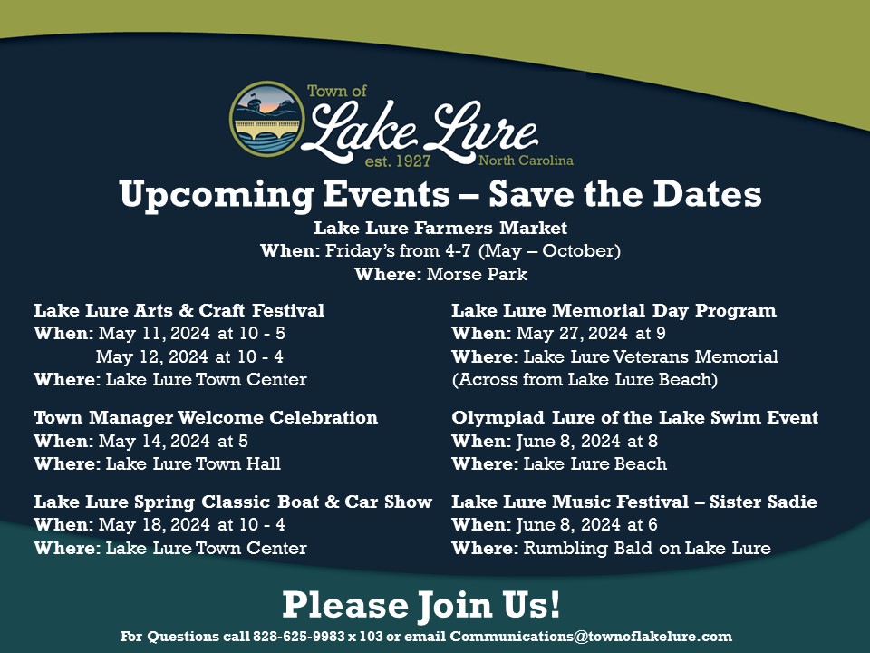 May and June Events You Don't Want to Miss! | Lake Lure North Carolina