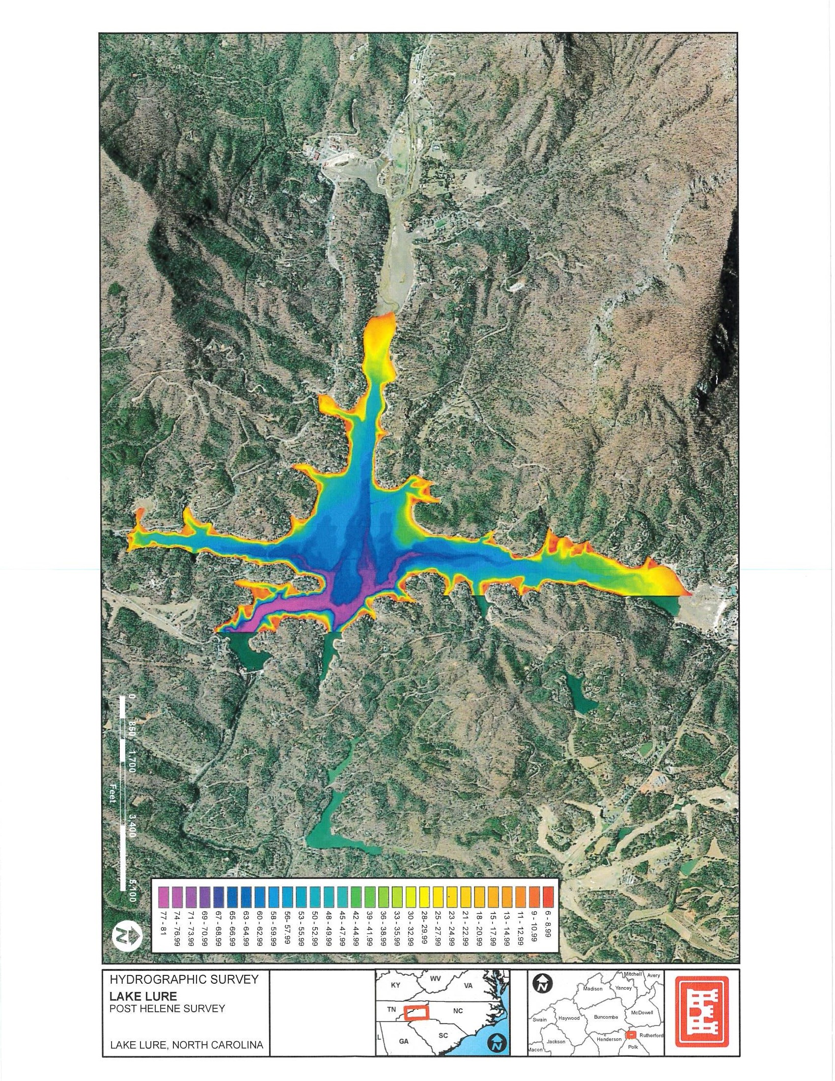 USACE Hydrographic Survey | Lake Lure North Carolina