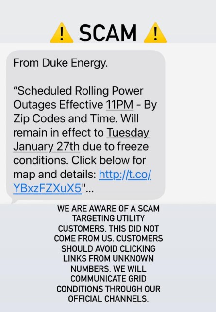 Duke Energy Scam Alert | Lake Lure North Carolina
