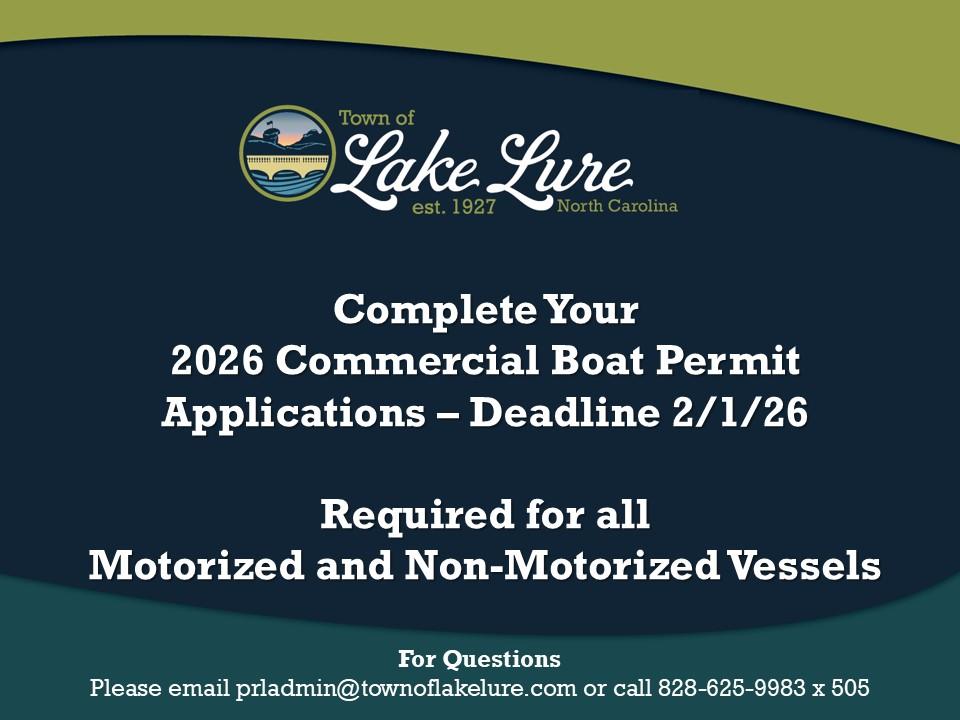 Commercial Boat Application | Lake Lure North Carolina