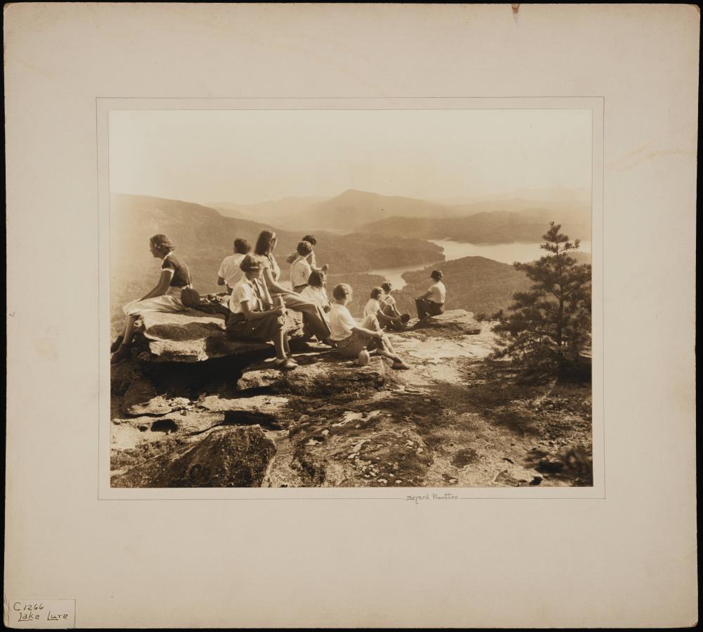 Historic View of Lake Lure from Chimney Rock | Lake Lure North Carolina