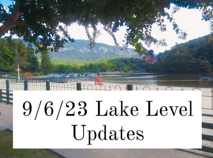 9/6/23 Lake Level Updates | Lake Lure North Carolina
