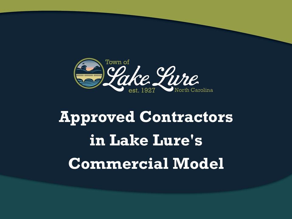 Important Update for Approved Contractors in Lake Lure's Commercial ...