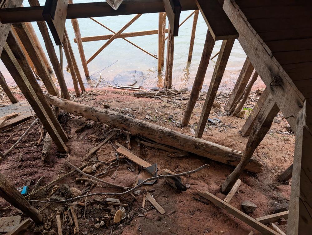 Guidance on Debris Under Lake Structures | Lake Lure North Carolina